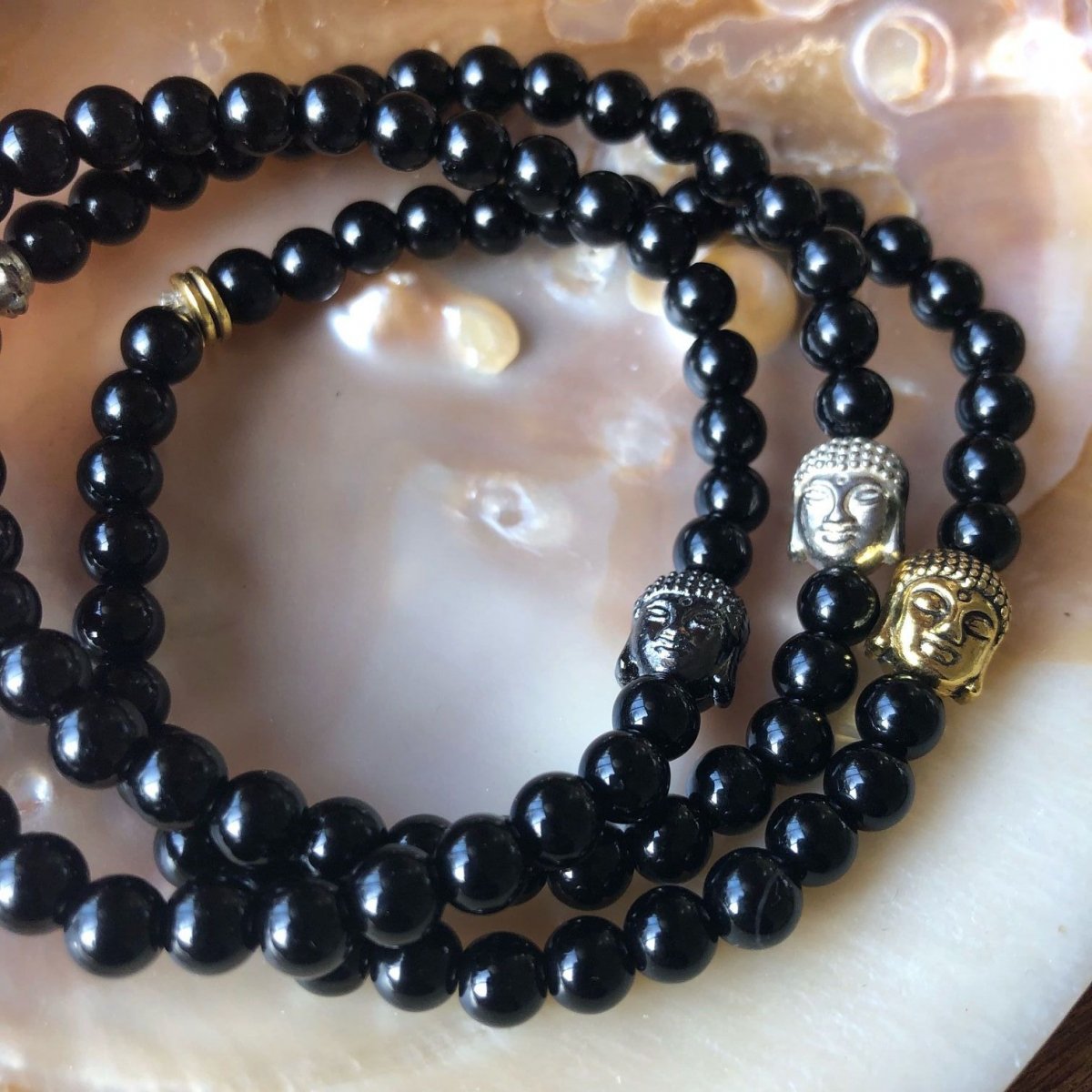 Sort onyx med buddha til ham - Til ham - Eliza Copenhagen